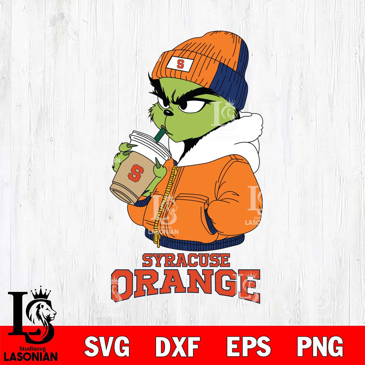 Syracuse Orange Grinch Bougie Christmas – lasoniansvg