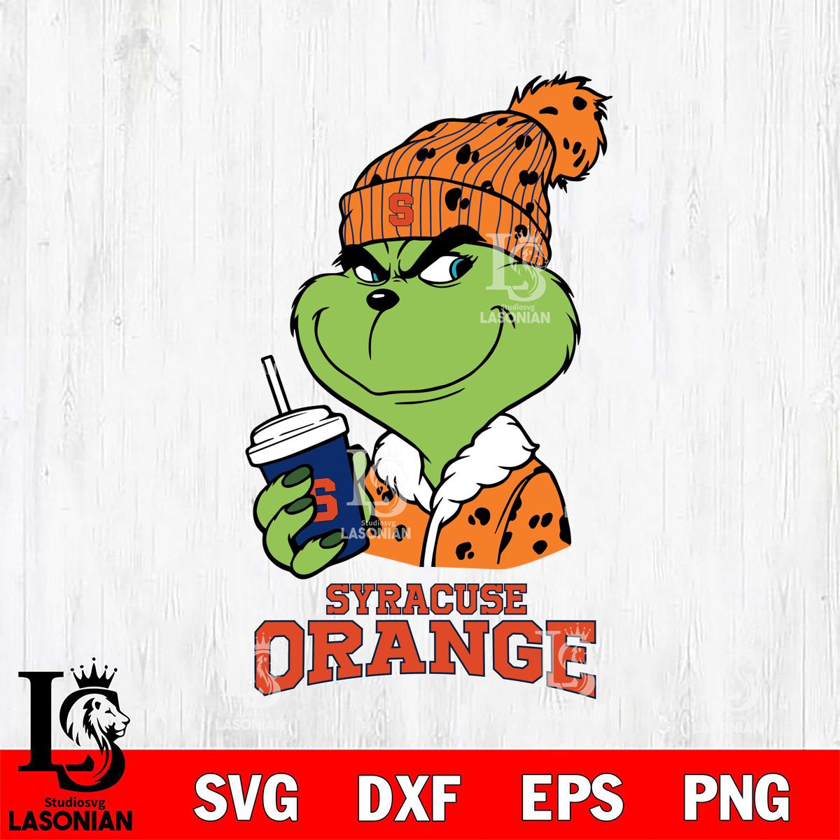 Syracuse Orange Grinch Cofffe Christmas – lasoniansvg
