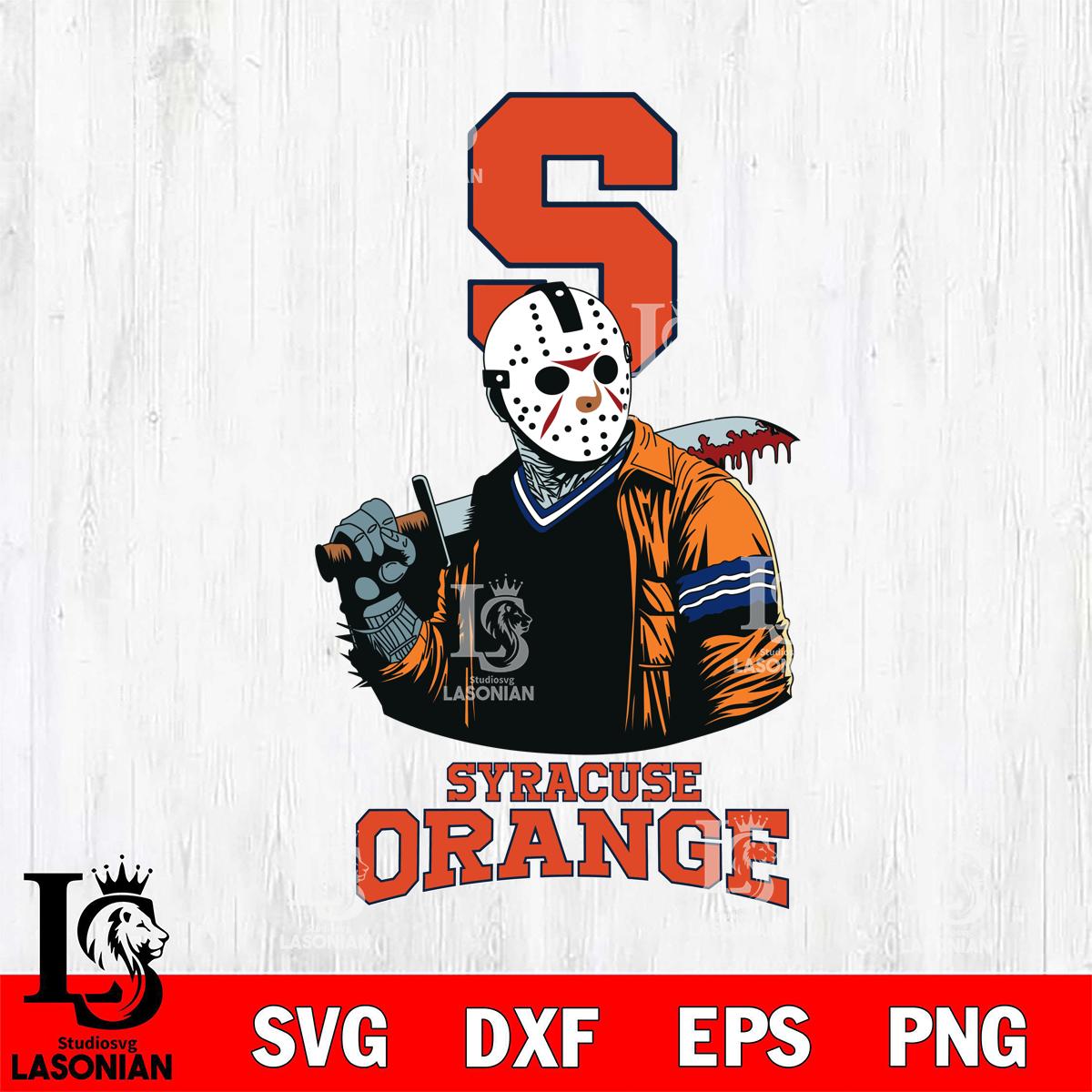 Syracuse Orange Jason Voorhees 10 – lasoniansvg