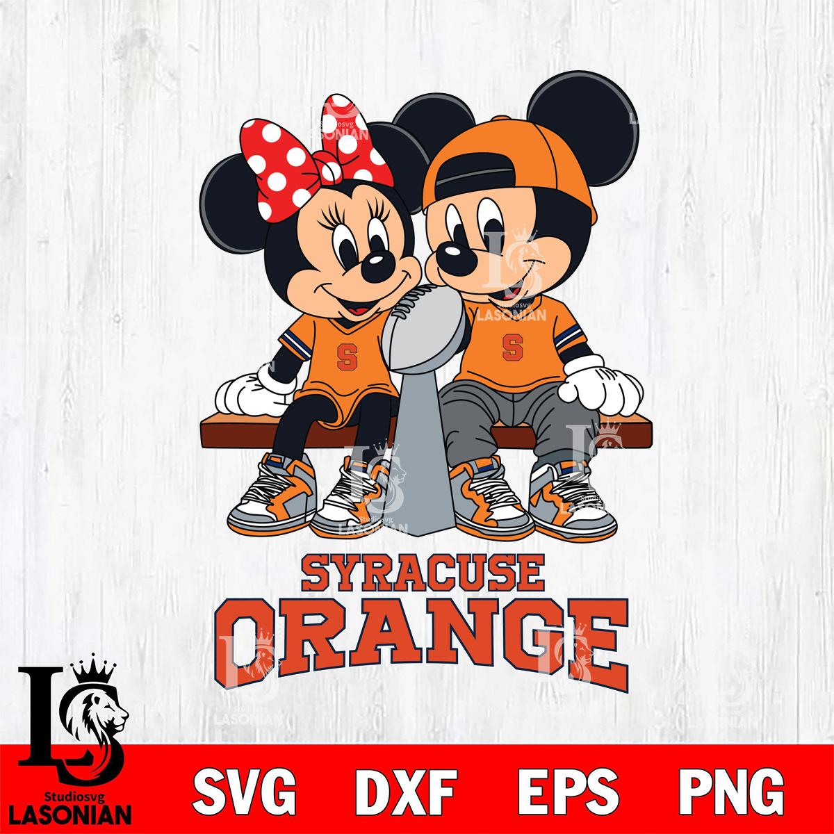 Syracuse Orange Mickey And Minnie Football Champions – lasoniansvg