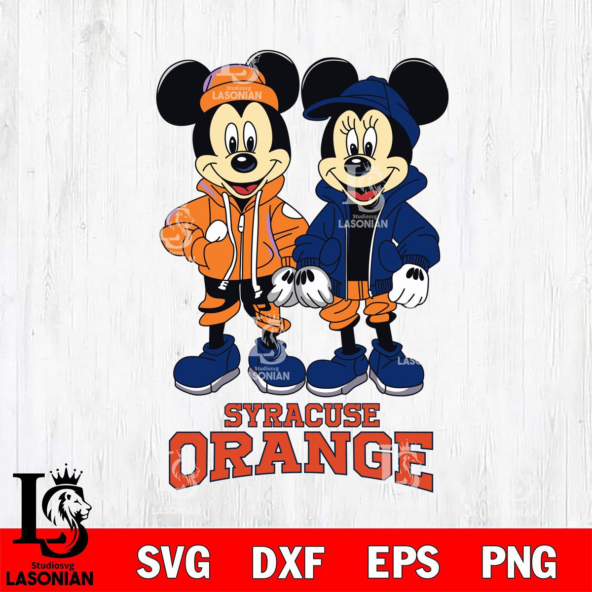 Syracuse Orange Mickey Minnie Mouse Football – lasoniansvg