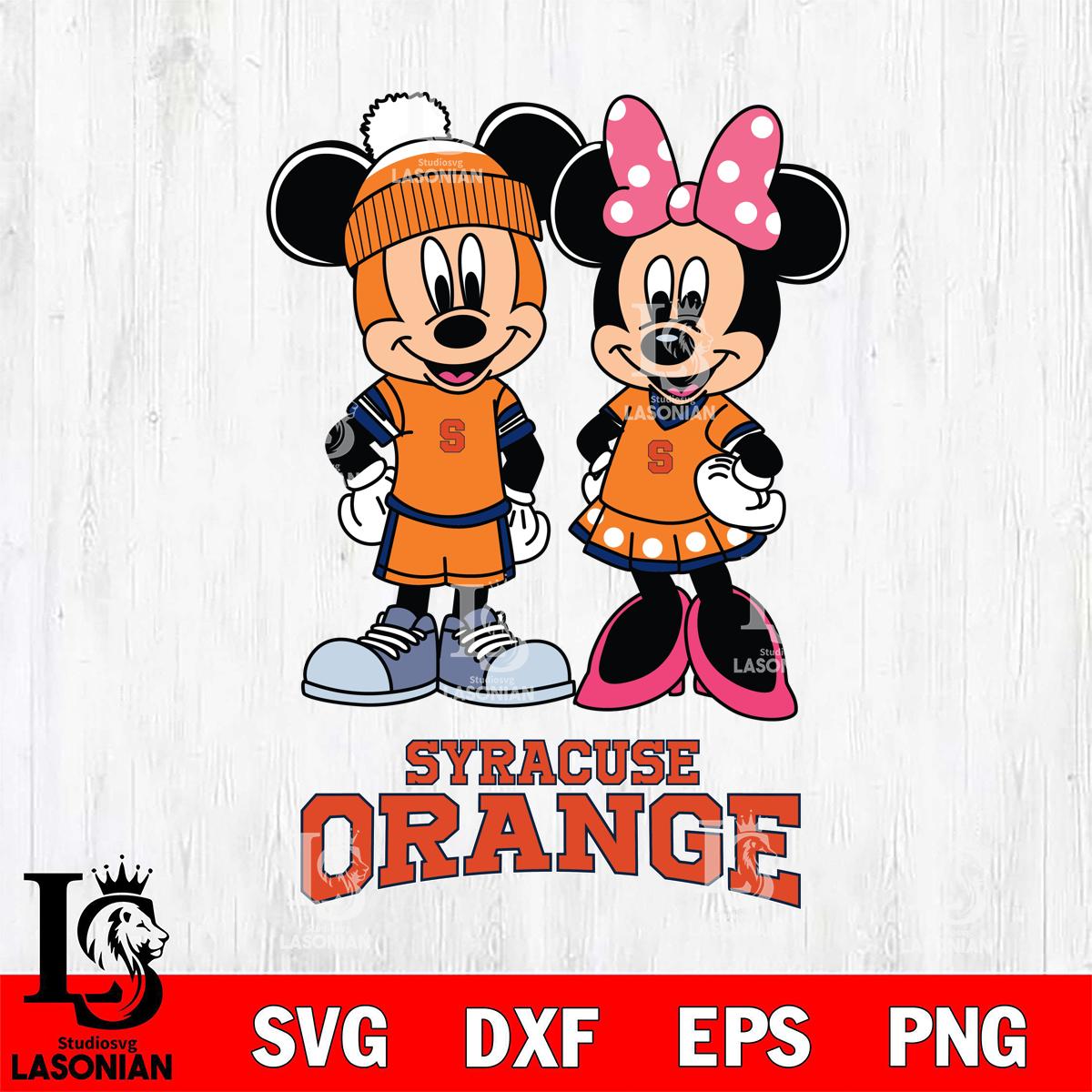 Syracuse Orange Mickey Minnie Mouse Pink – lasoniansvg