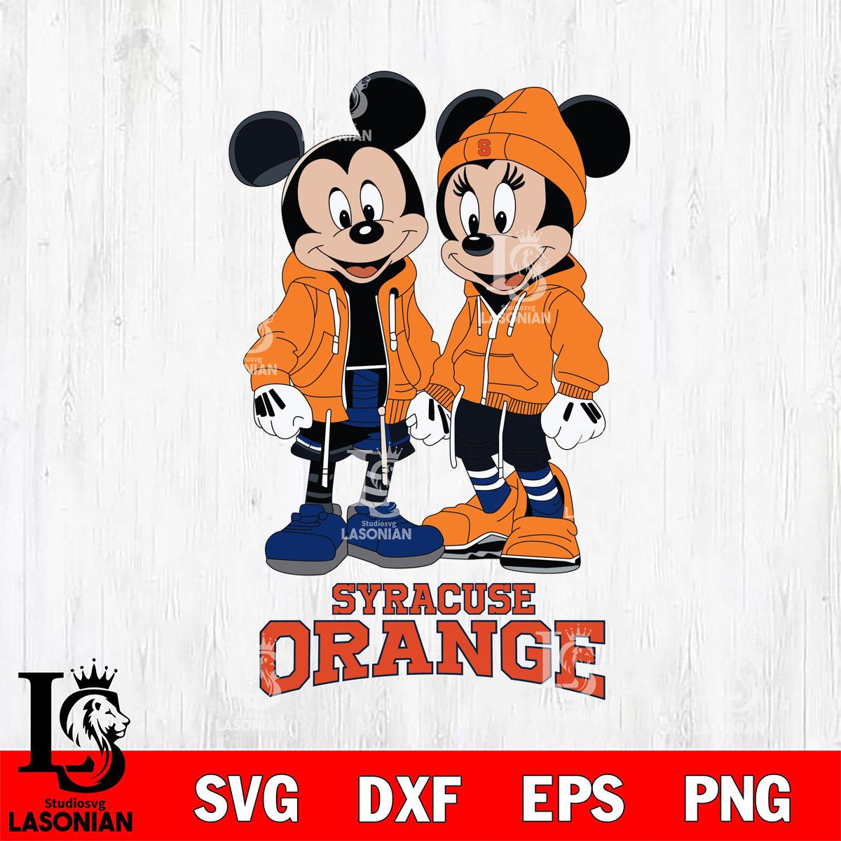 Syracuse Orange Mickey Minnie Mouse Rugby – lasoniansvg
