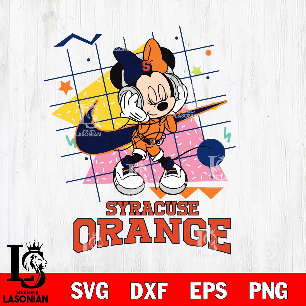 Syracuse Orange Minnie Mouse Dancing – lasoniansvg
