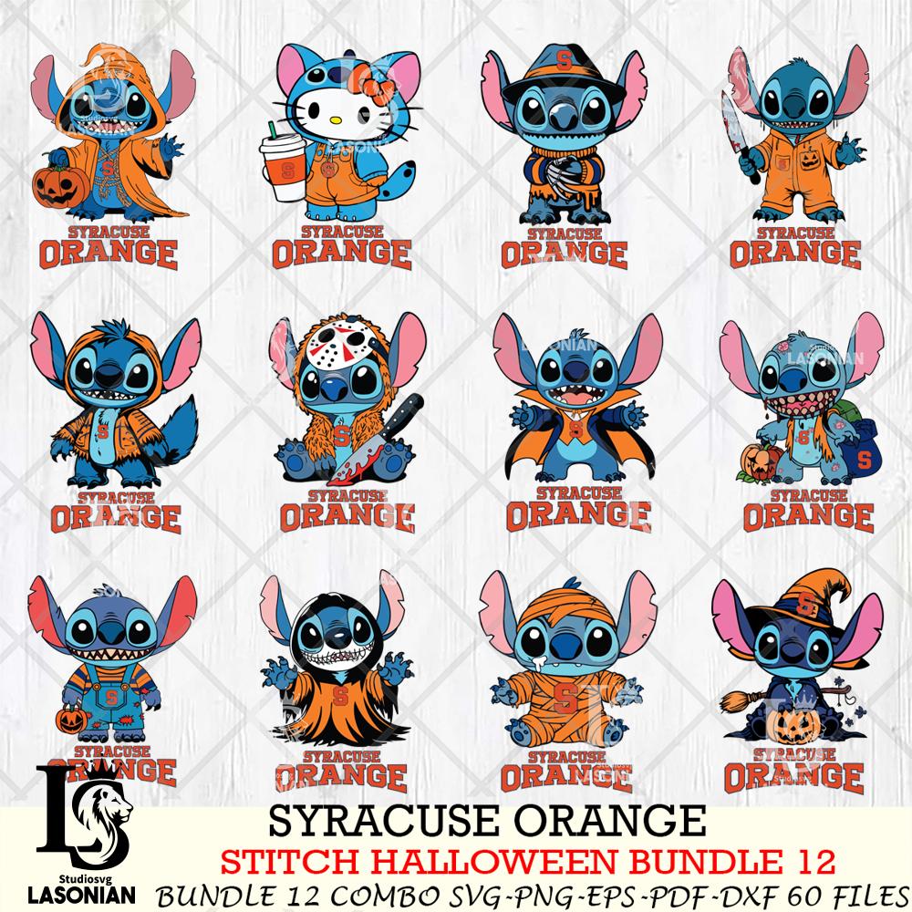 Syracuse Orange Stitch Horror Bundle 12 SVG – lasoniansvg