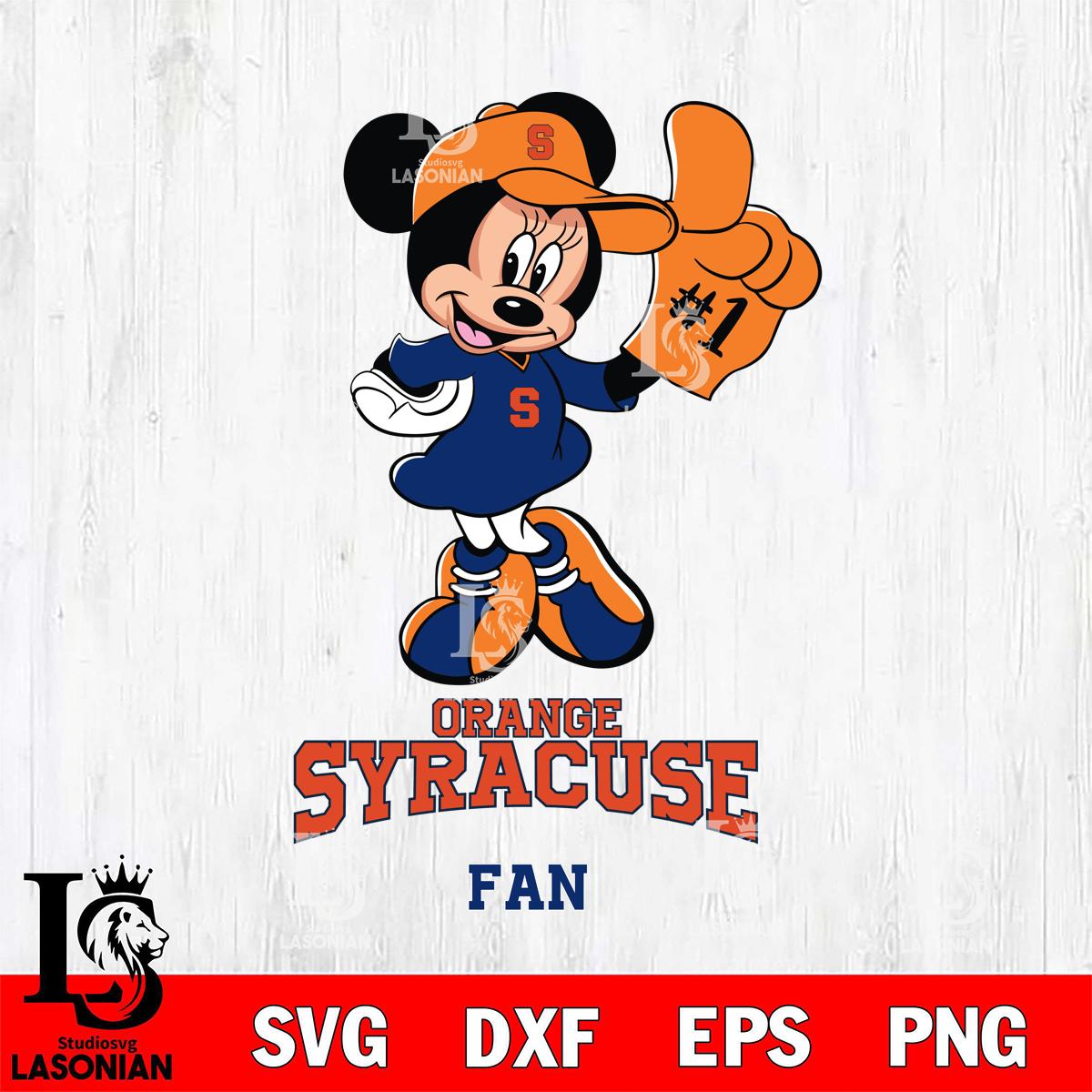 Syracuse Orange #1 Fan Minnie Mouse – lasoniansvg