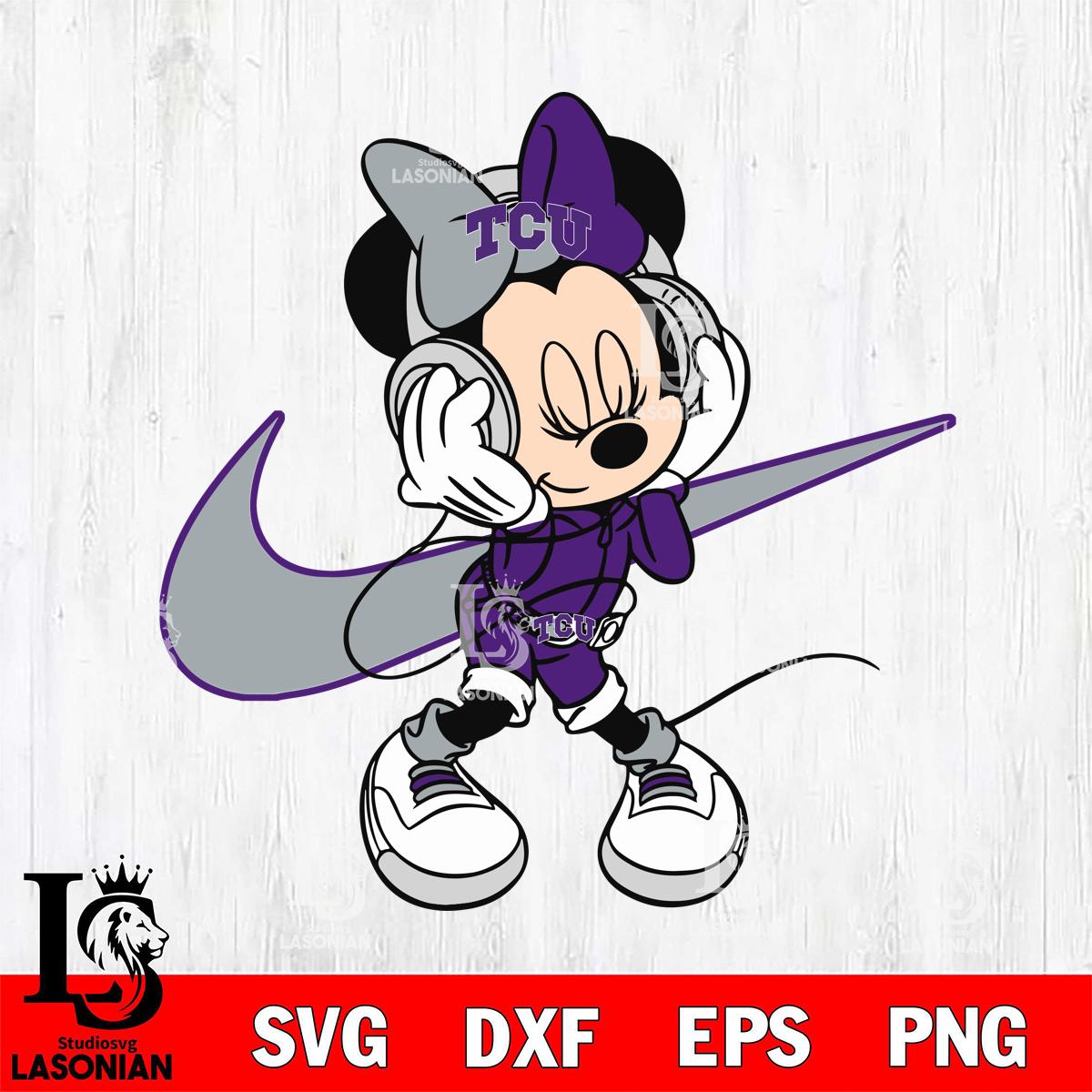 TCU Horned Frogs Cute Minnie Mouse Dancing – lasoniansvg