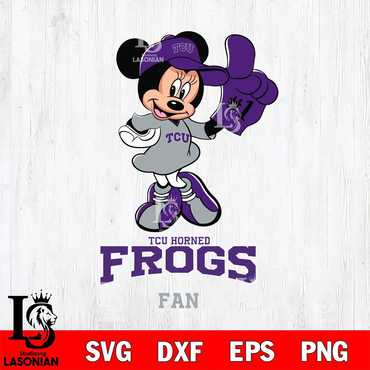 TCU Horned Frogs #1 Fan Minnie Mouse – lasoniansvg