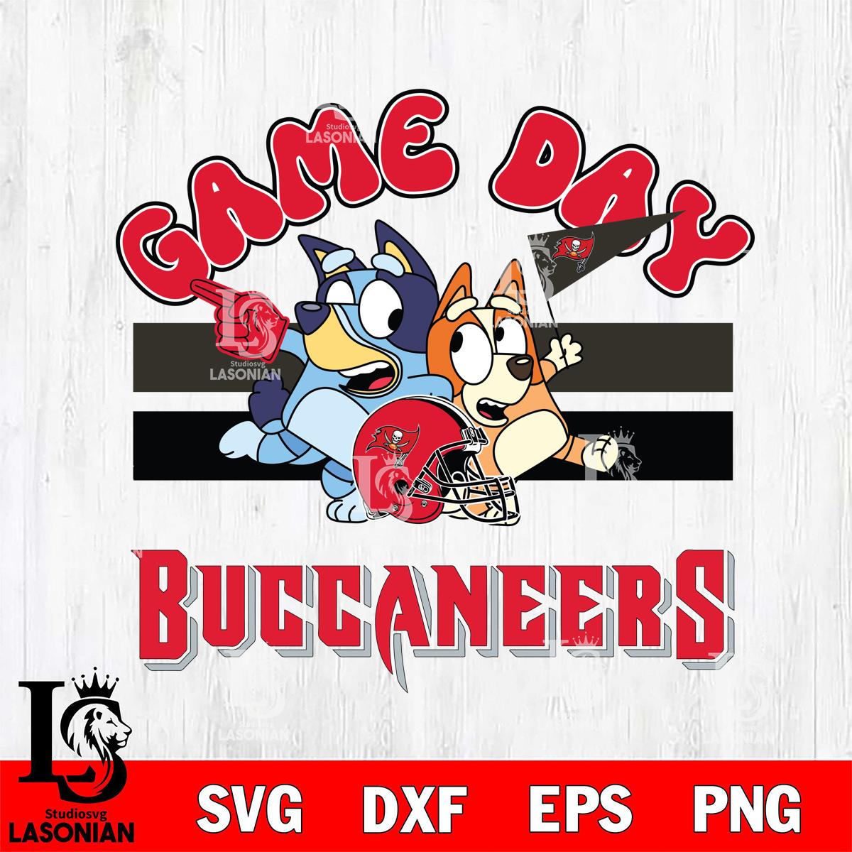 Tampa Bay Buccaneers Bluey & Bingo 9 – lasoniansvg