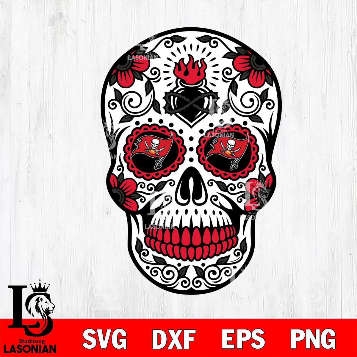 Tampa Bay Buccaneers Badass Mexico Skull SVG – lasoniansvg