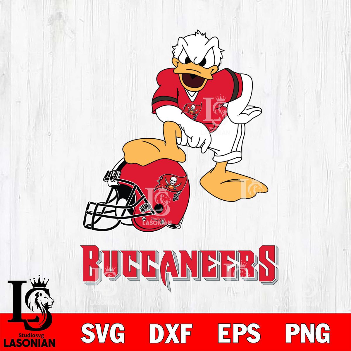 Tampa Bay Buccaneers Donald Duck Helmet – lasoniansvg
