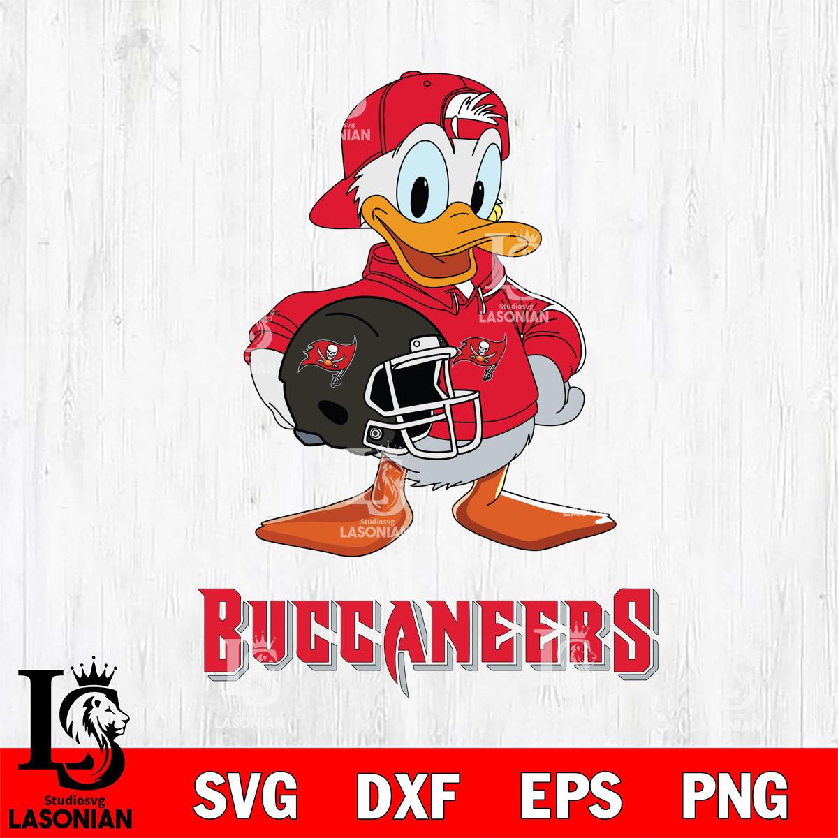 Tampa Bay Buccaneers Donald Duck Rugby Helmet – lasoniansvg