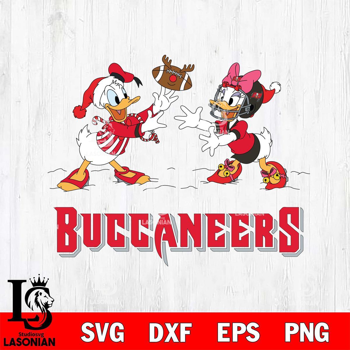 Tampa Bay Buccaneers Donald Duck & Daisy Duck Football – lasoniansvg