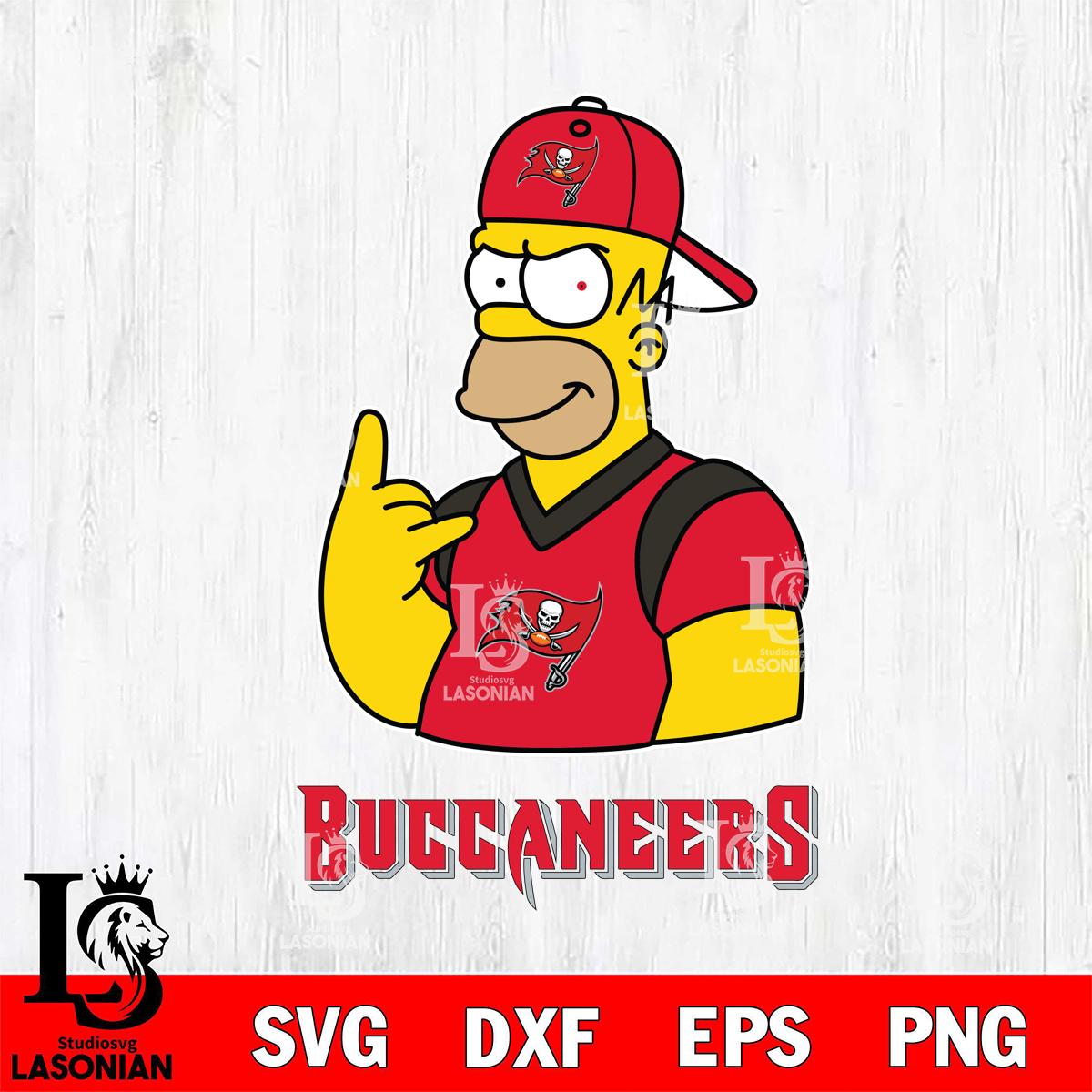 Tampa Bay Buccaneers Homer Simpson Football – lasoniansvg