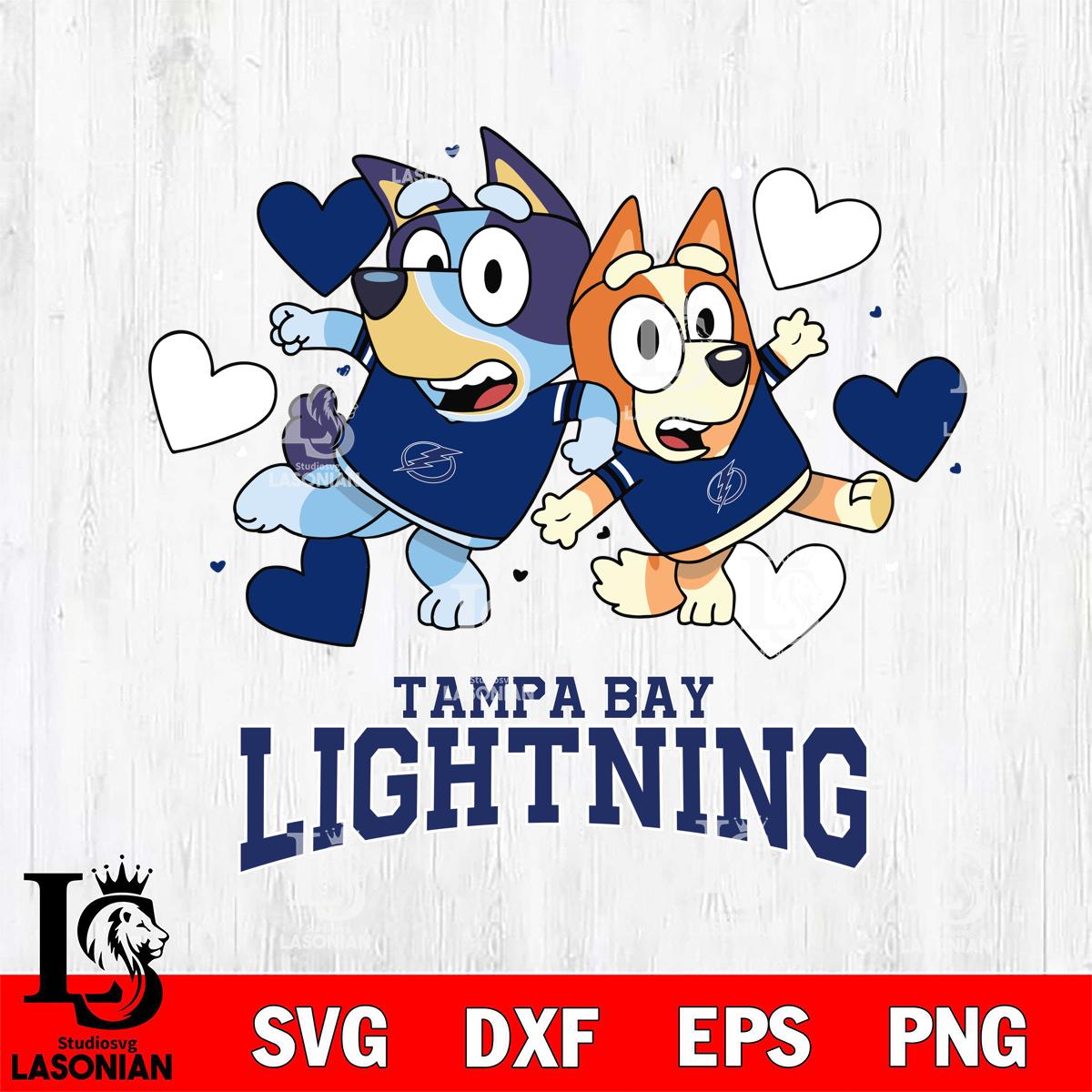 Tampa Bay Lightning Bluey & Bingo 10 – lasoniansvg