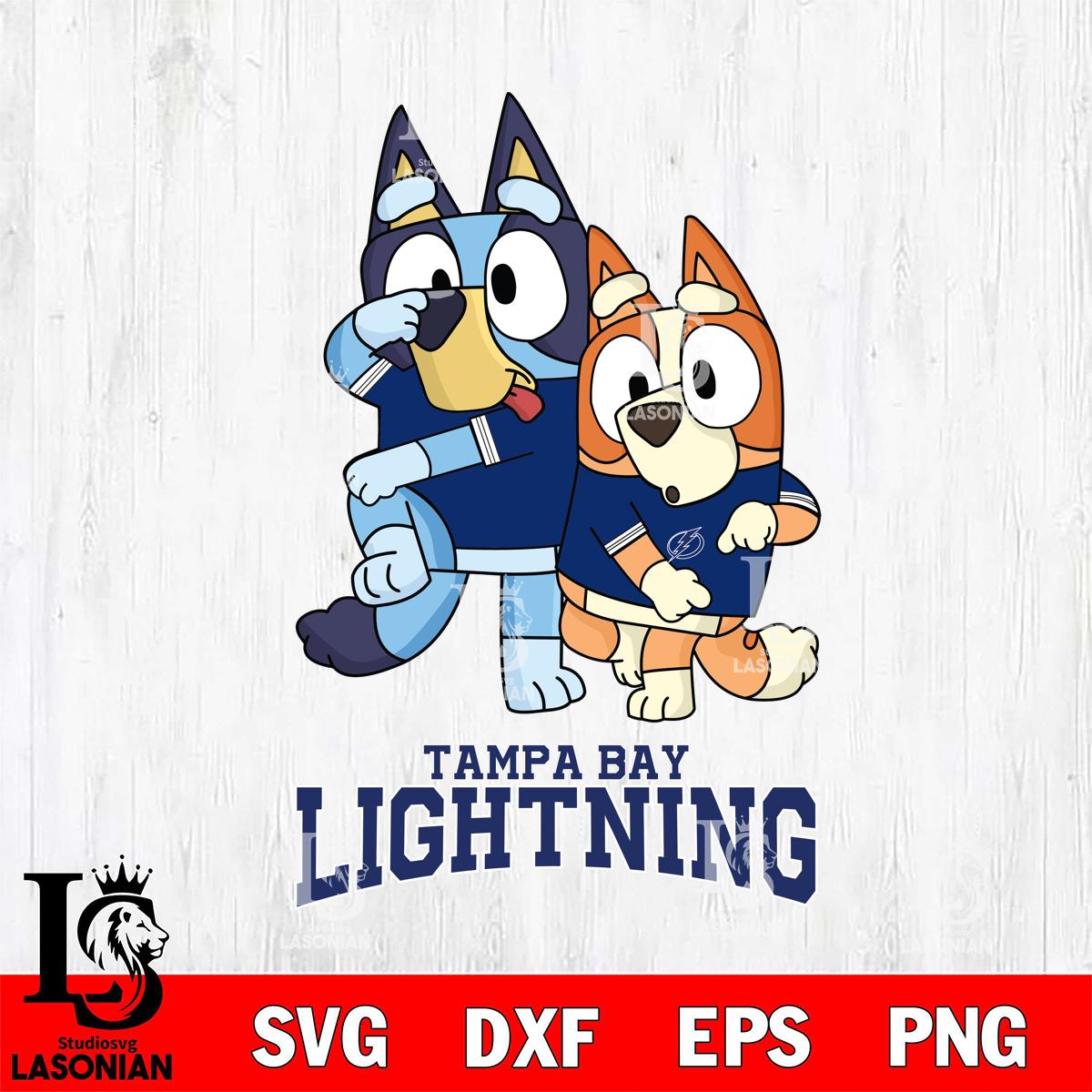 Tampa Bay Lightning Bluey & Bingo 18 – lasoniansvg