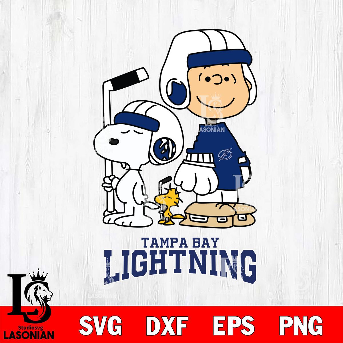Tampa Bay Lightning Snoopy and Charlie Brown Hockey – lasoniansvg