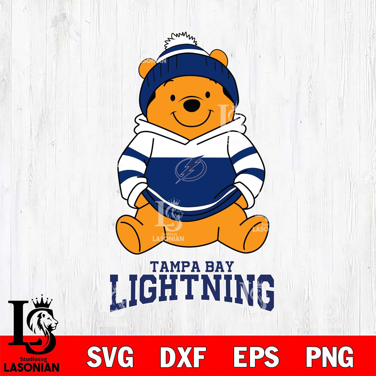 Tampa Bay Lightning Winnie The Pooh Hockey – lasoniansvg