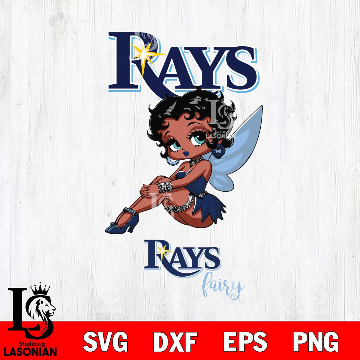 Tampa Bay Rays Beauty Black Fairy Betty Boop – lasoniansvg