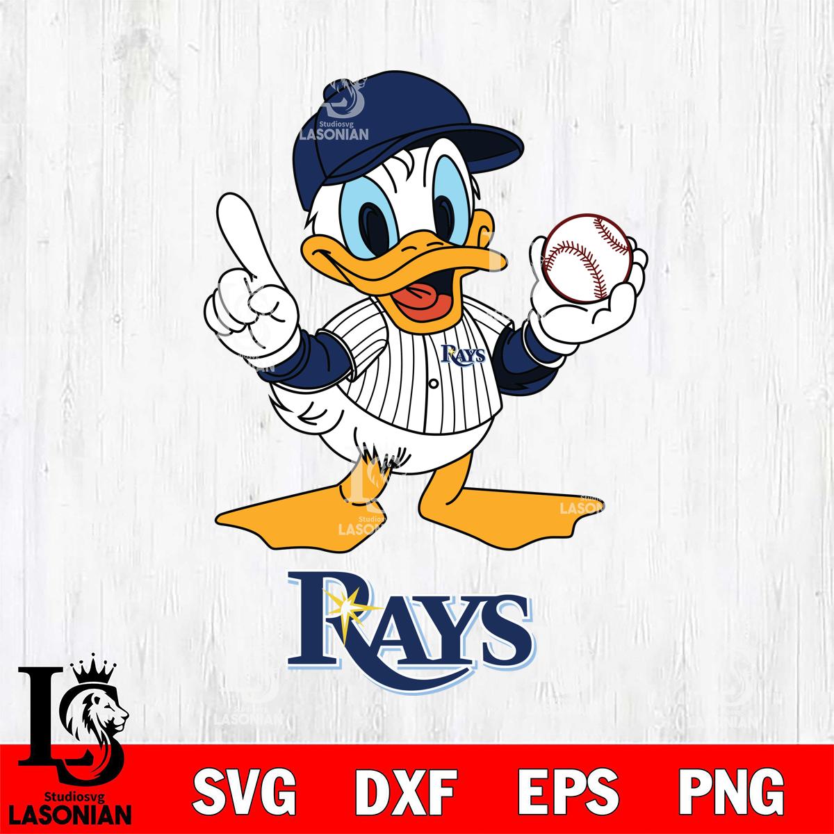 Tampa Bay Rays Donald Duck number one Baseball – lasoniansvg