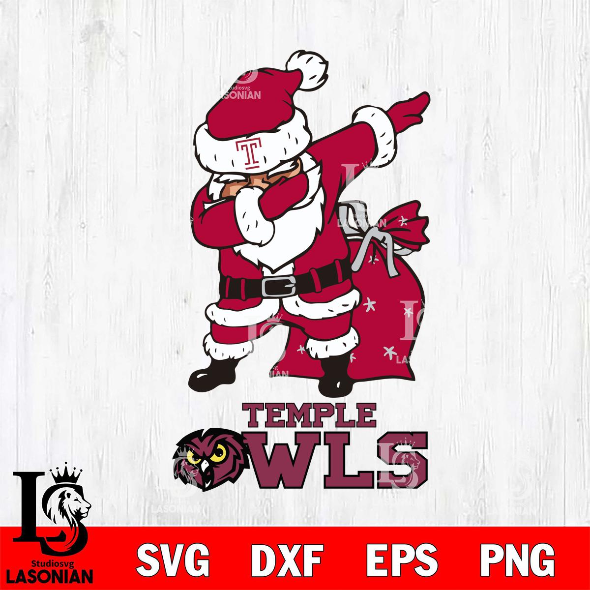Temple Owls Santa Claus Ugly – lasoniansvg