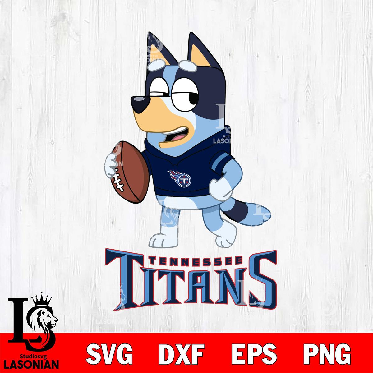 Tennessee Titans Bluey Football Sport – lasoniansvg