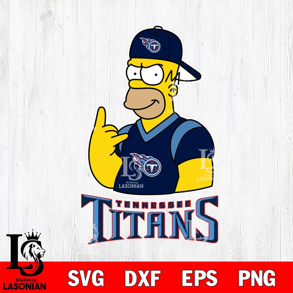 Tennessee Titans Homer Simpson Football – lasoniansvg
