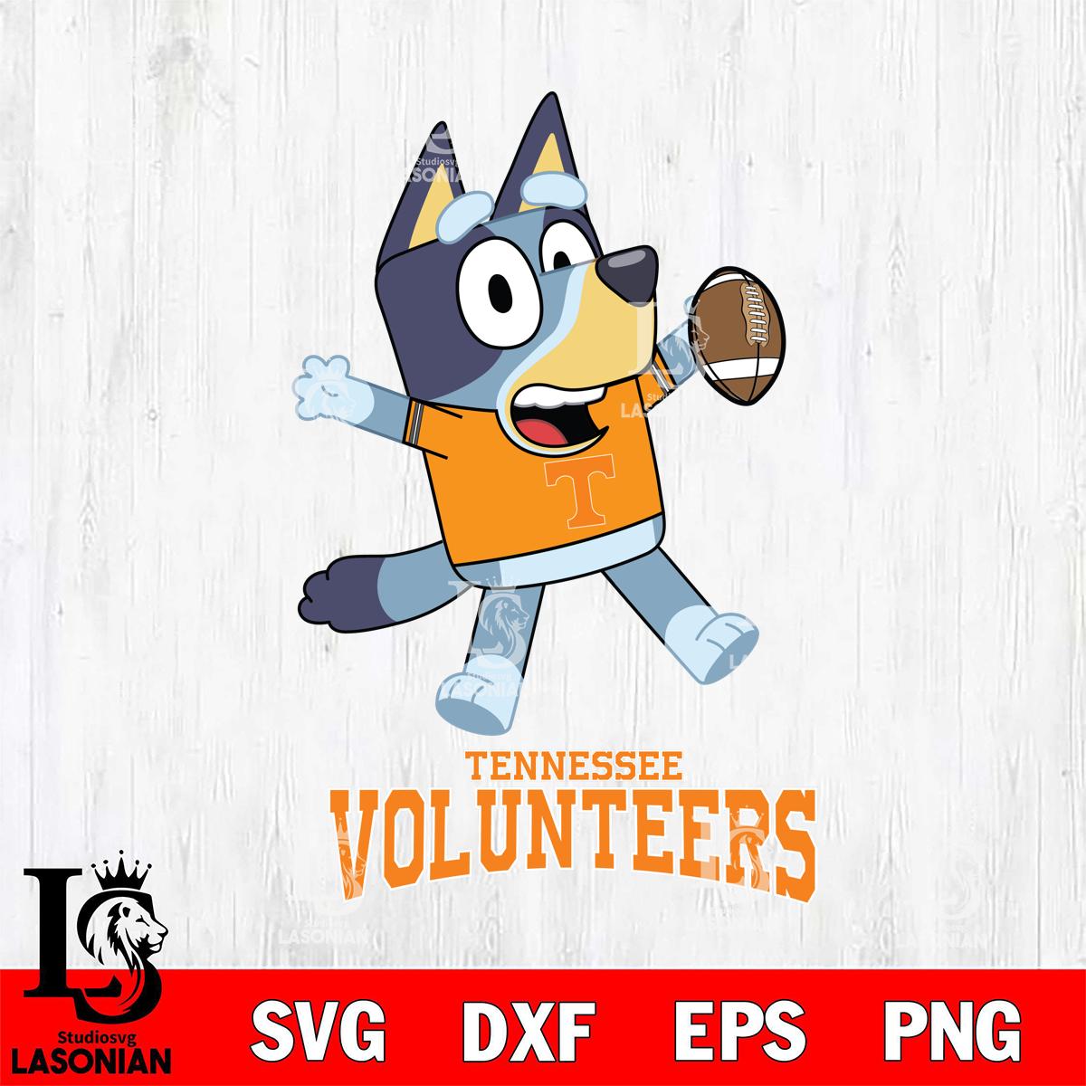Tennessee Volunteers Bluey Sport Football – lasoniansvg