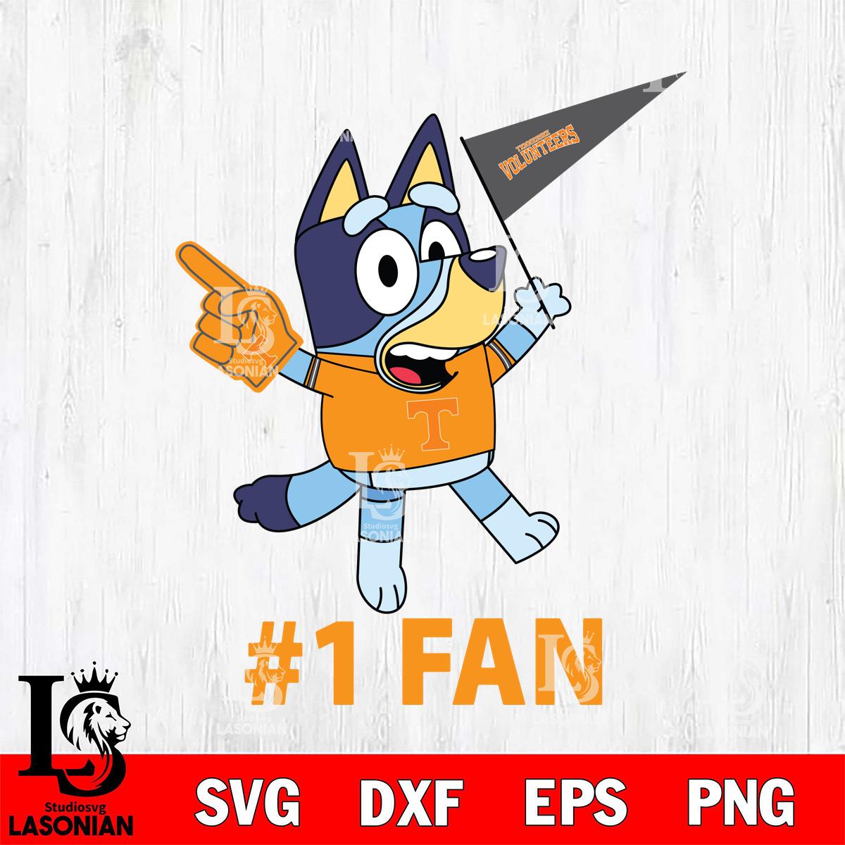 Tennessee Volunteers Bluey #1 Fan – lasoniansvg