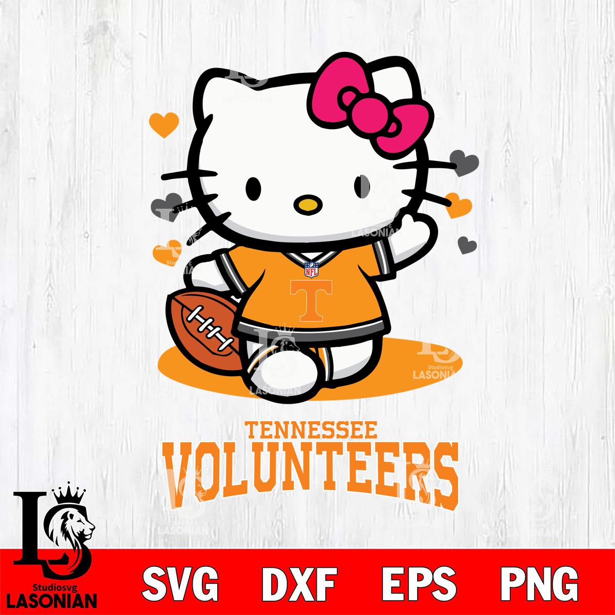 Tennessee Volunteers Hello Kitty NCAA 3 – lasoniansvg