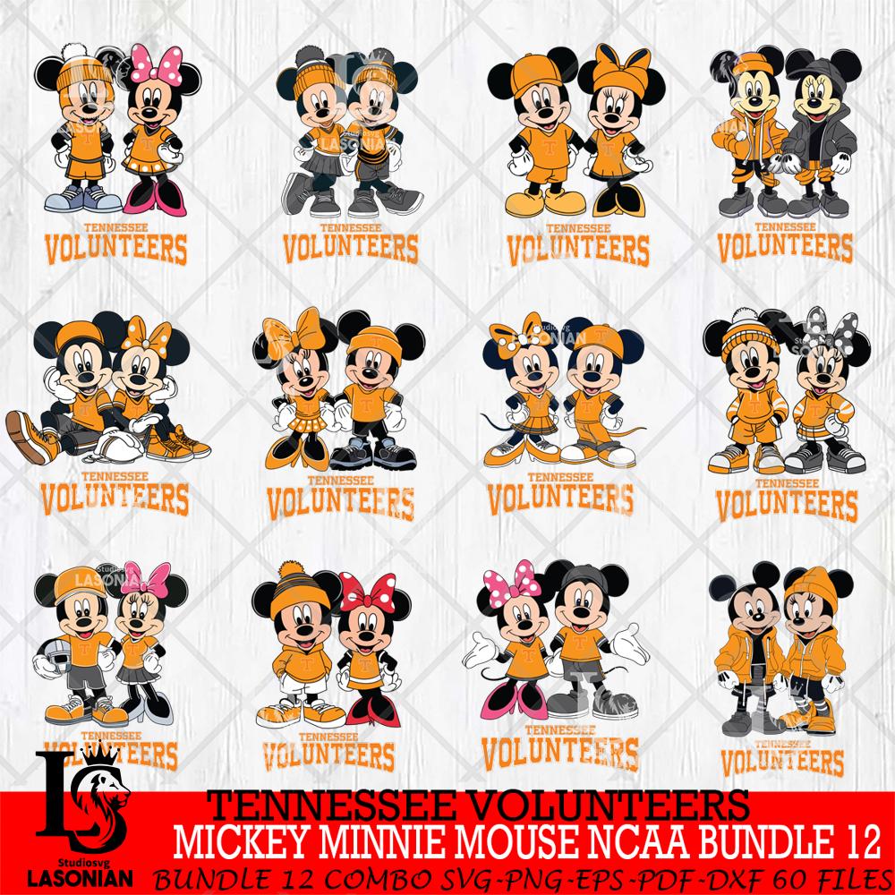 Tennessee Volunteers Mickey Minnie Mouse NCAA Bundle 12 – lasoniansvg