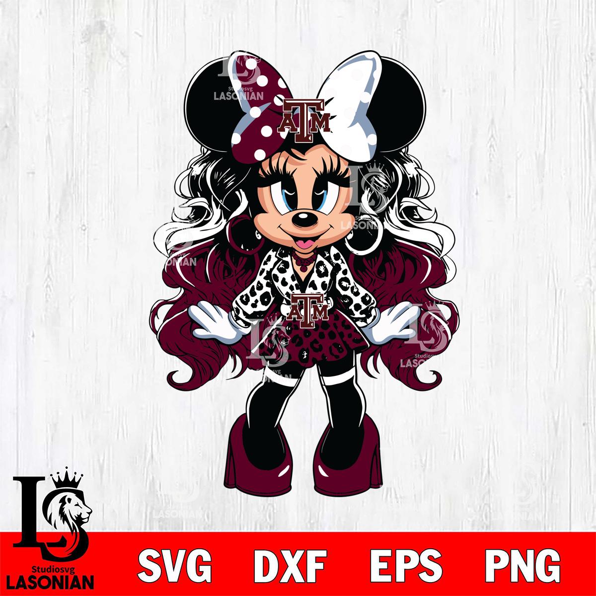 Texas A M Aggies Beauty Minnie Mouse – lasoniansvg