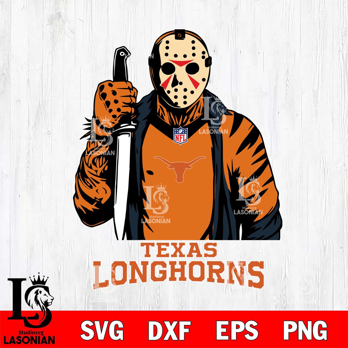 Texas Longhorns Jason Voorhees Horror 3 – lasoniansvg