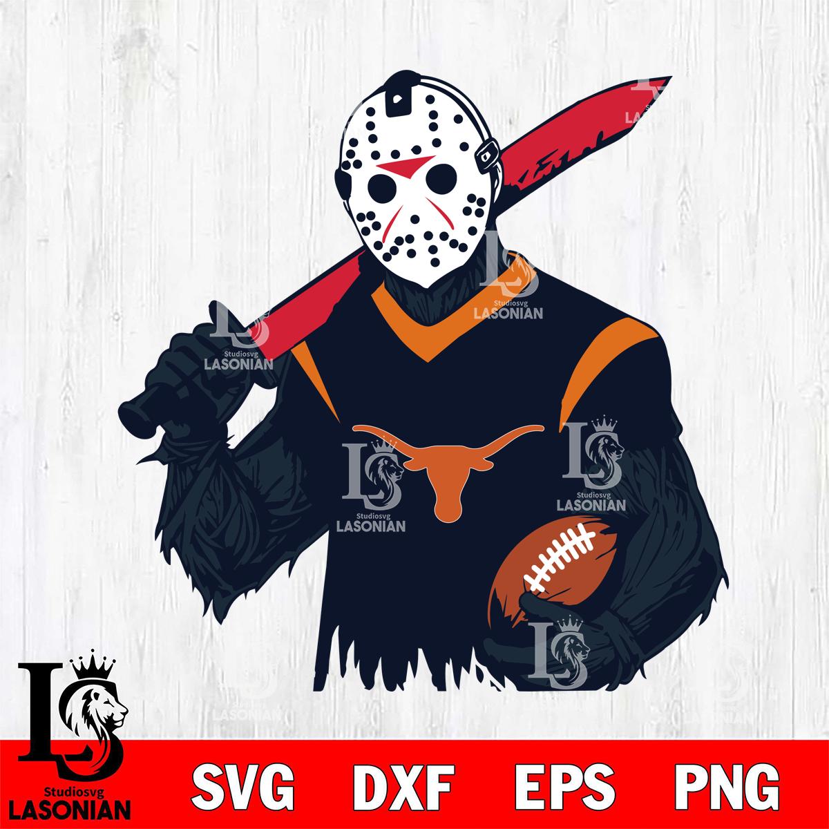 Texas Longhorns Jason Voorhees Horror Halloween 2 – lasoniansvg