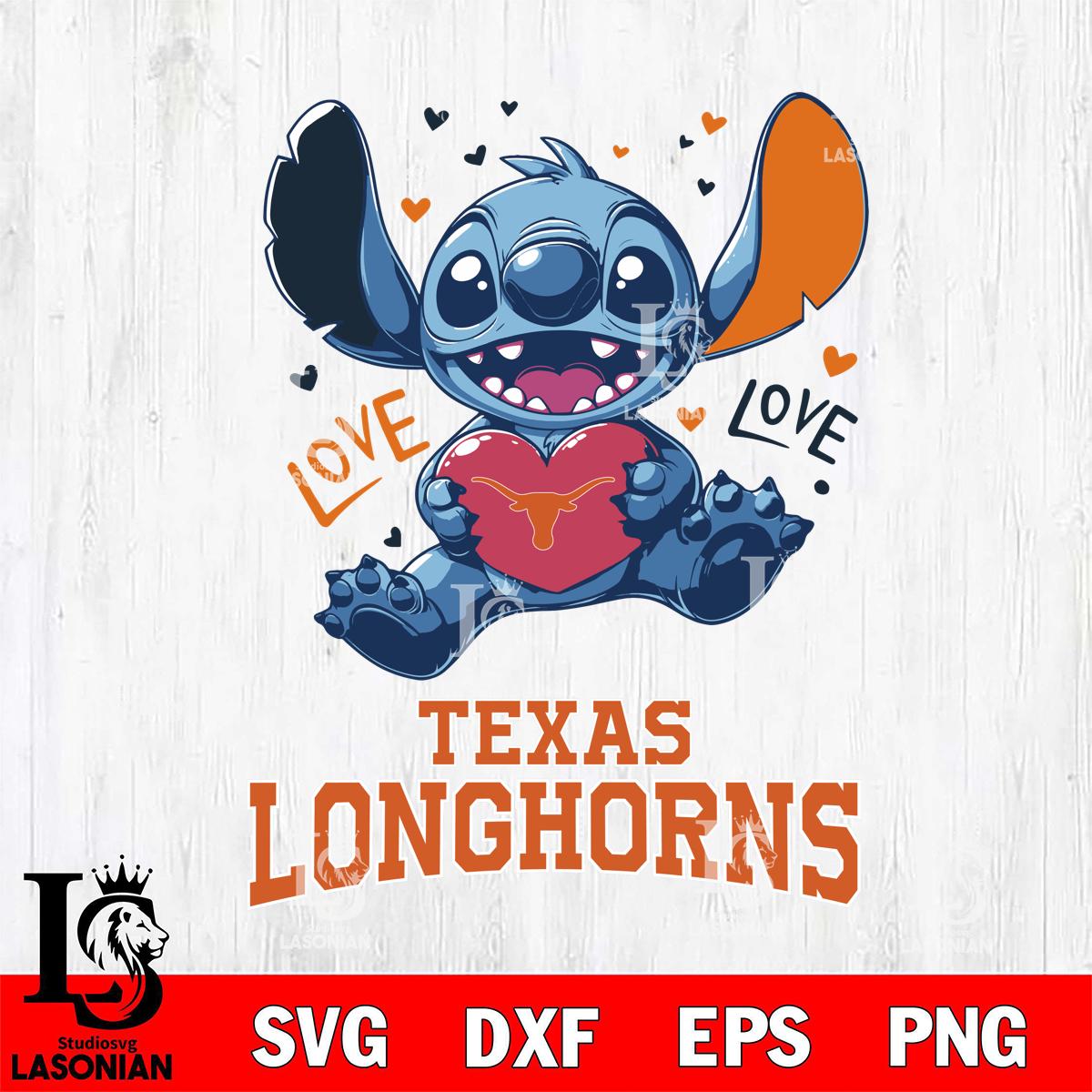 Texas Longhorns Love Stitch – lasoniansvg