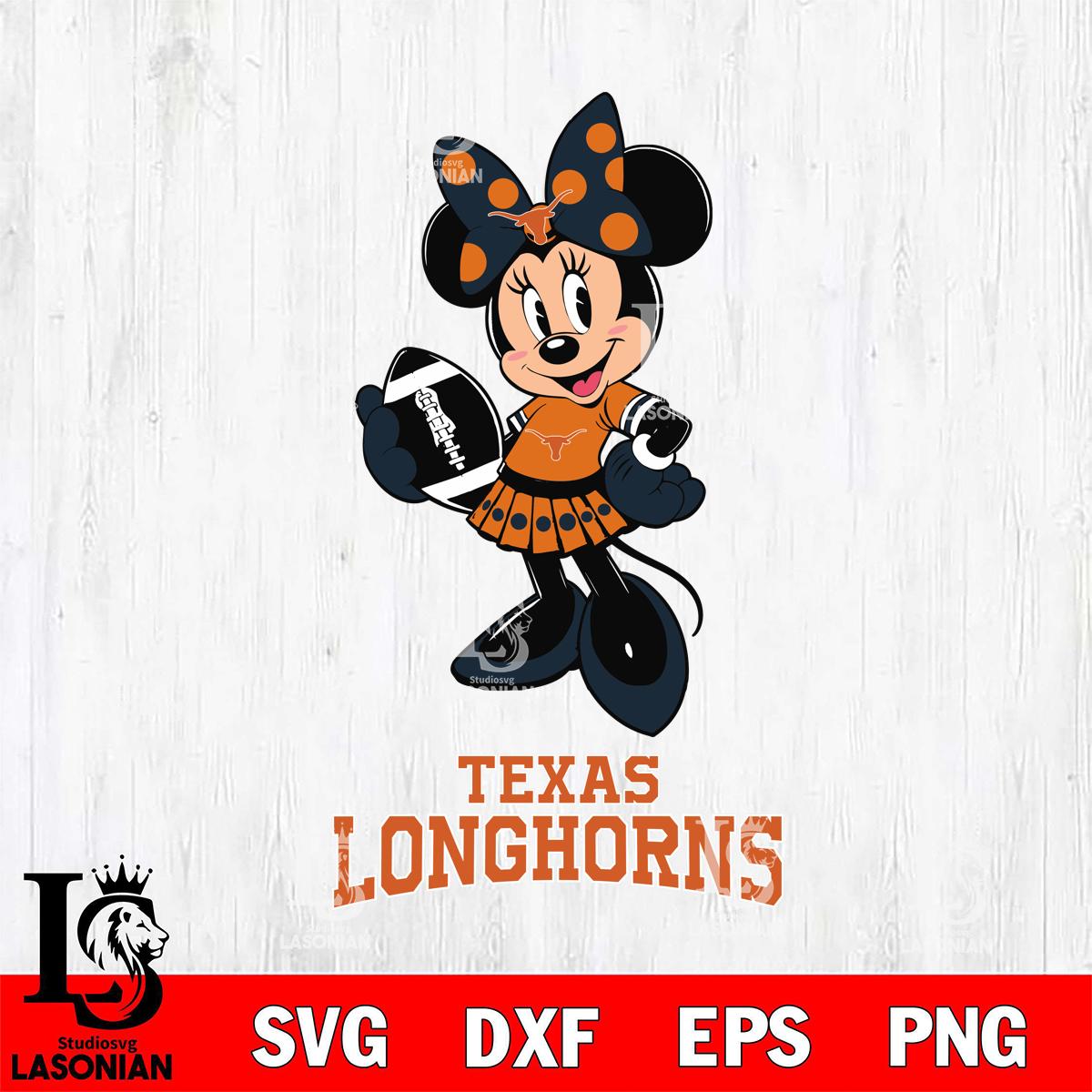 Texas Longhorns Minnie Mouse – lasoniansvg