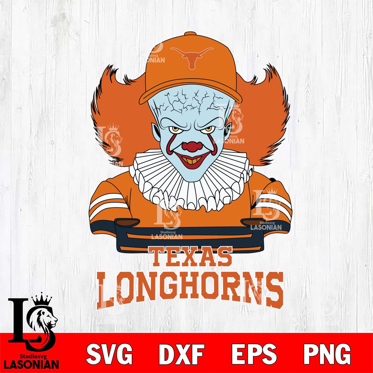 Texas Longhorns Pennywise Horror Sport 2 – lasoniansvg