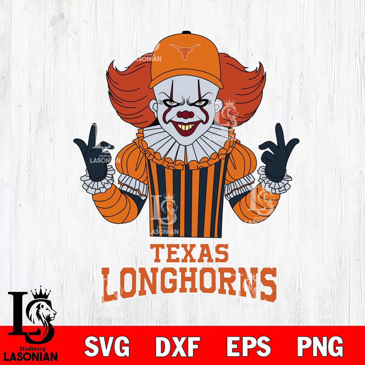 Texas Longhorns Pennywise Horror Sport 8 – lasoniansvg