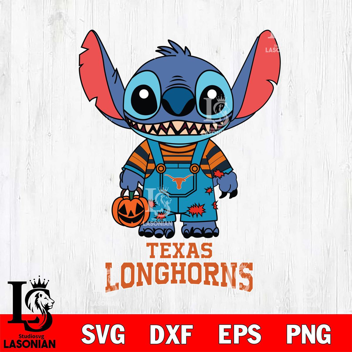 Texas Longhorns Stitch Horror Halloween – lasoniansvg