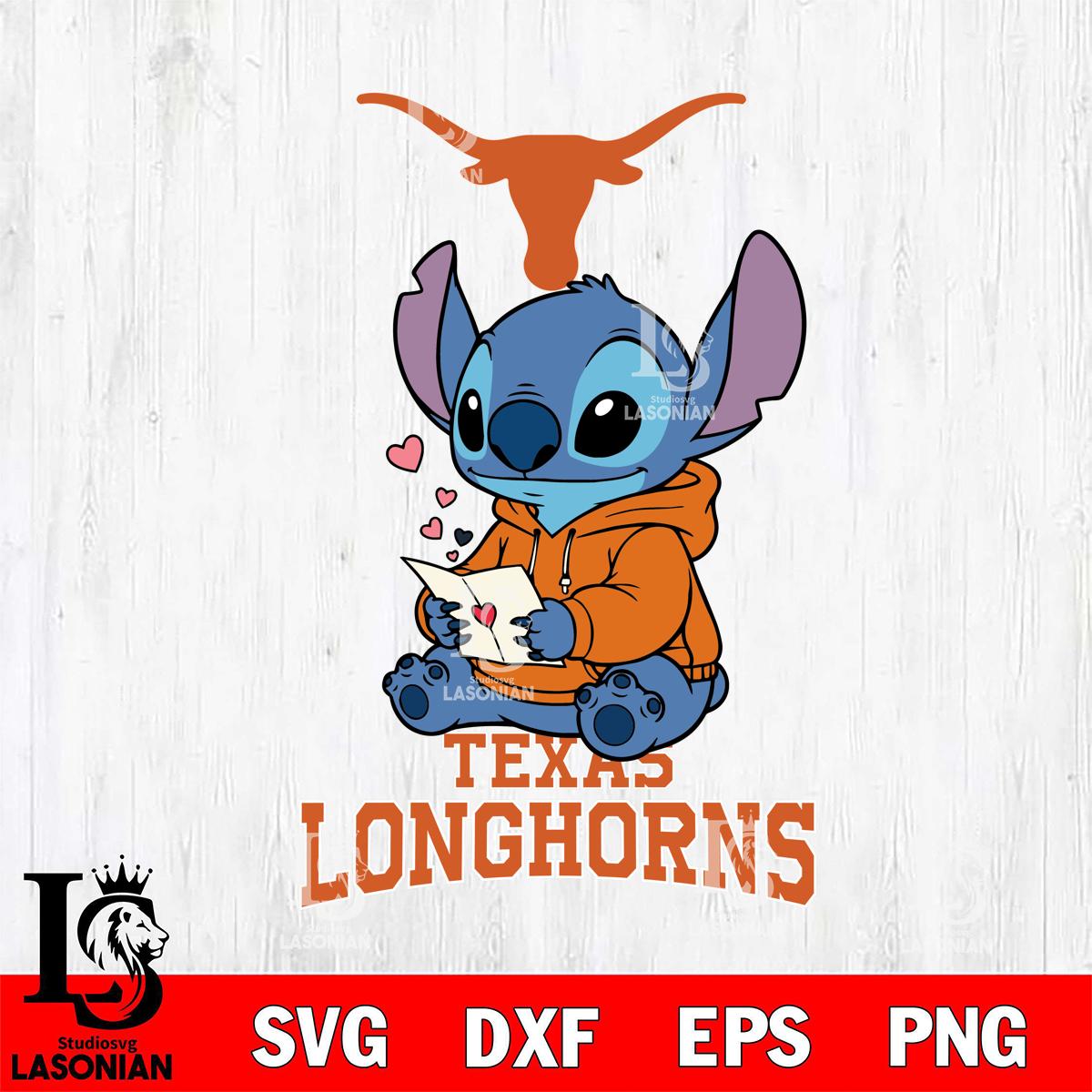Texas Longhorns Stitch Read Digital Download, NCAA SVG DXF EPS PNG PDF ...