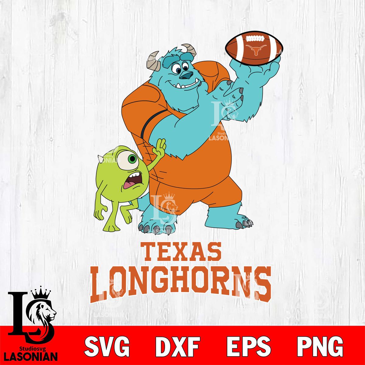 Texas Longhorns Sully & Mike Football – lasoniansvg
