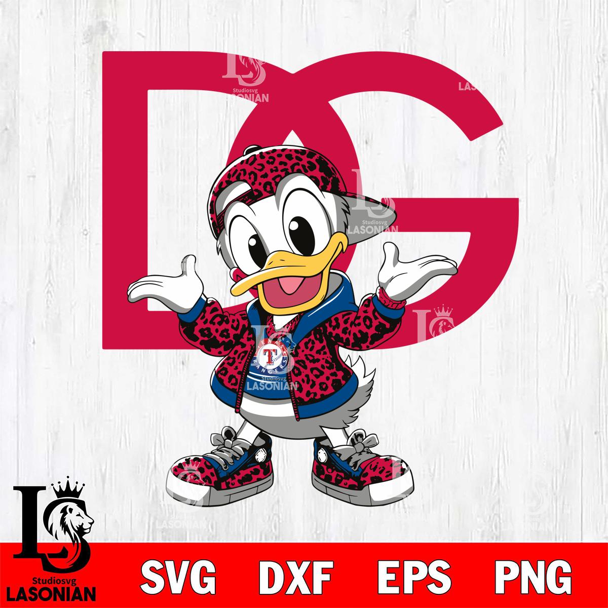 Texas Rangers Dolce And Gabbana Donald Duck Disney – lasoniansvg