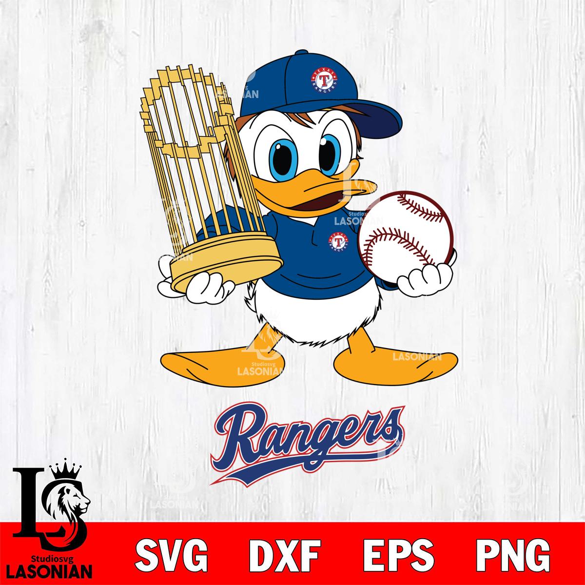 Texas Rangers Donald Duck Champion MLB – lasoniansvg