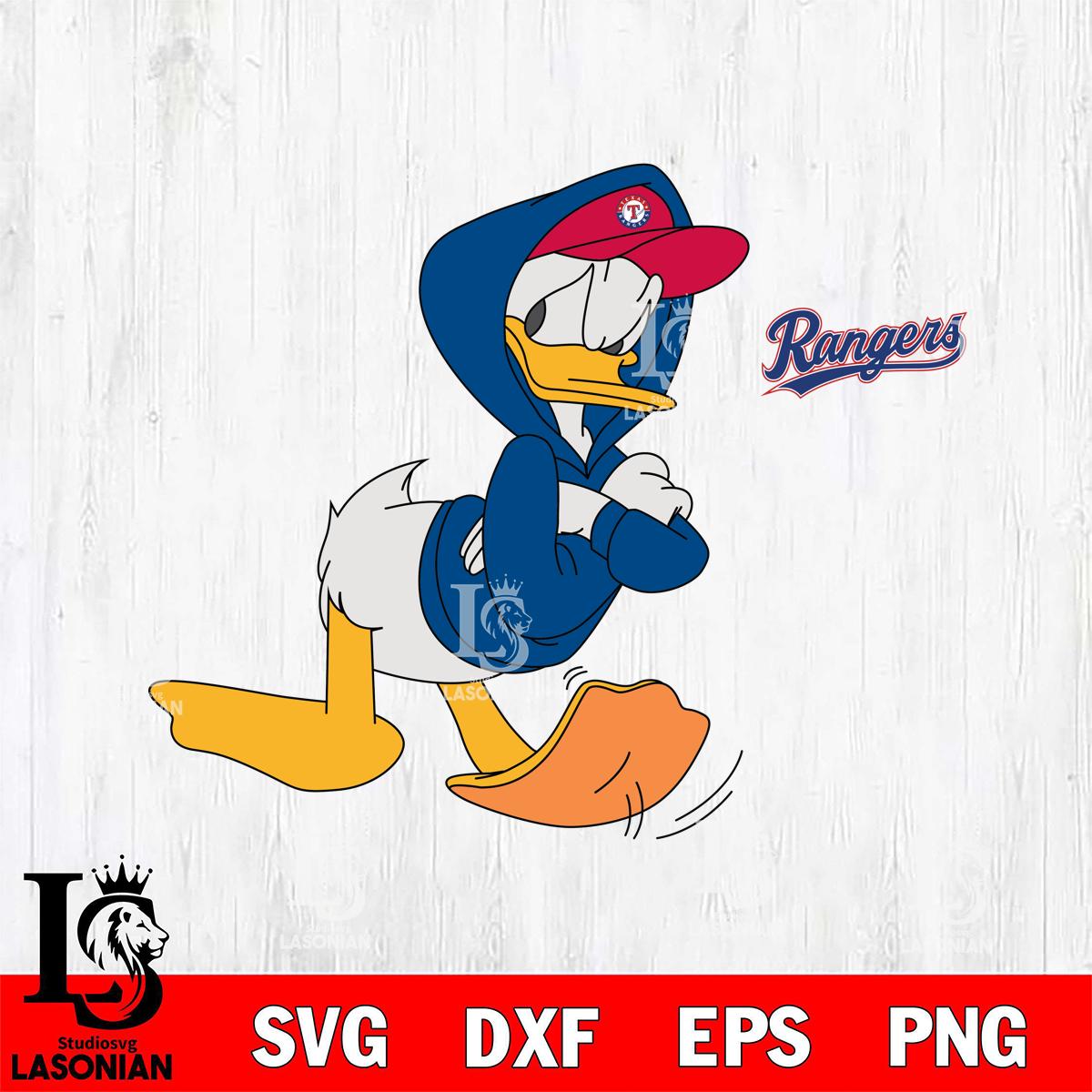 Texas Rangers Donald Duck Sport – lasoniansvg