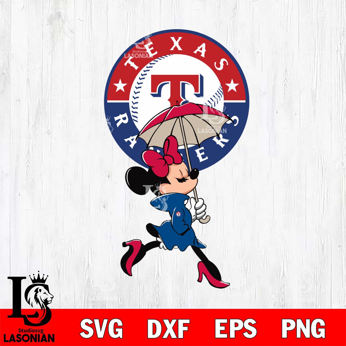 Texas Rangers Fancy Minnie – lasoniansvg