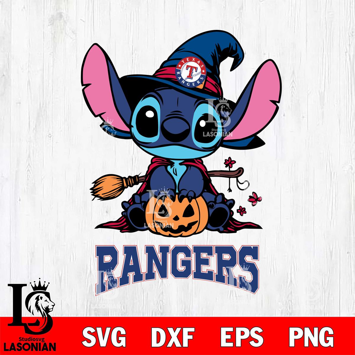 Texas Rangers Stitch witch – lasoniansvg