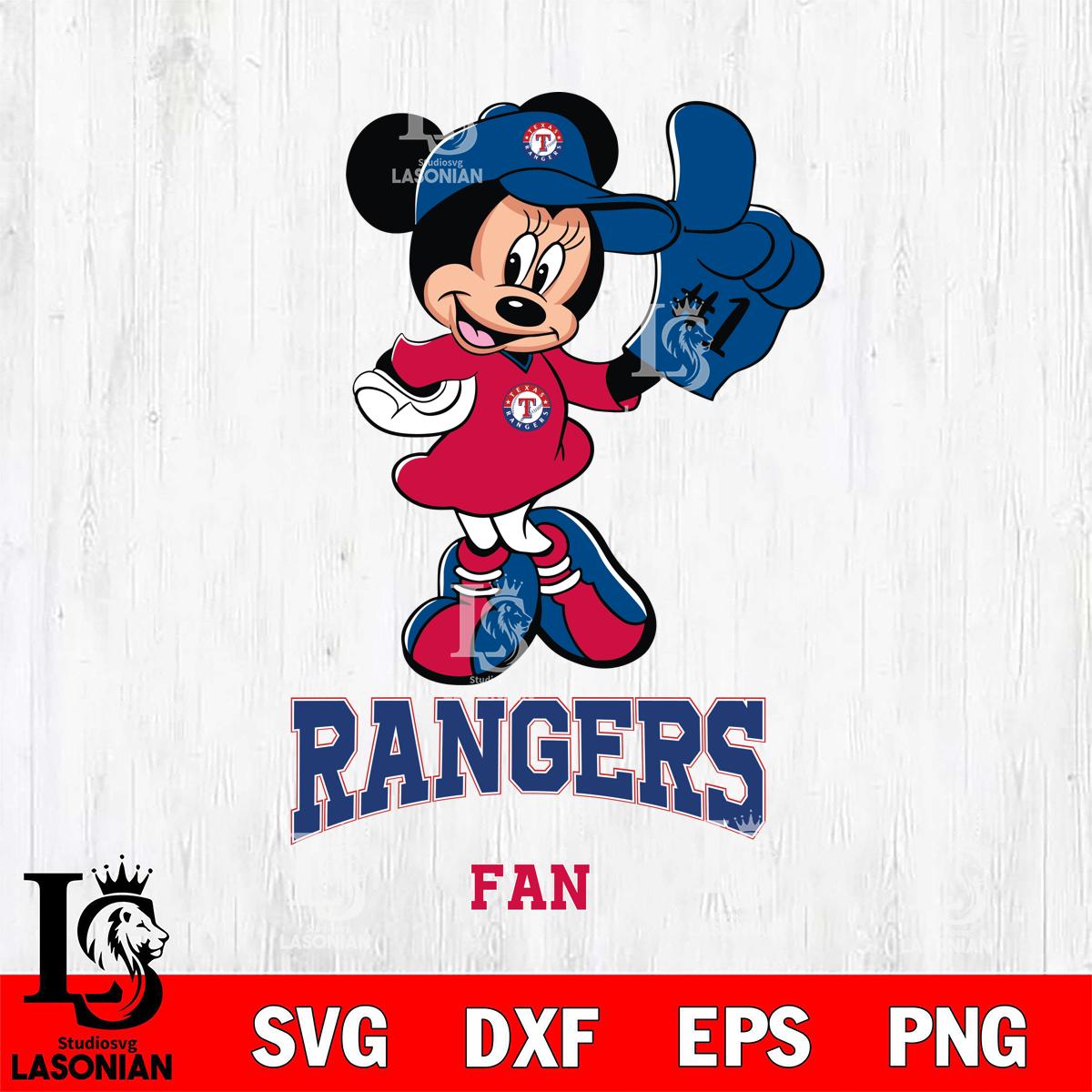 Texas Rangers #1 Fan Minnie Mouse – lasoniansvg