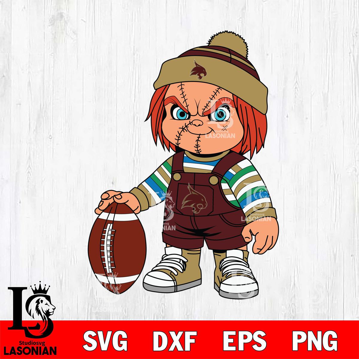 Texas State Bobcats Chucky Horror 6 – lasoniansvg