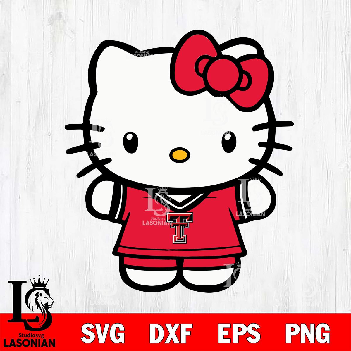 Texas Tech Red Raiders Cute Hello Kitty Football 6 – lasoniansvg
