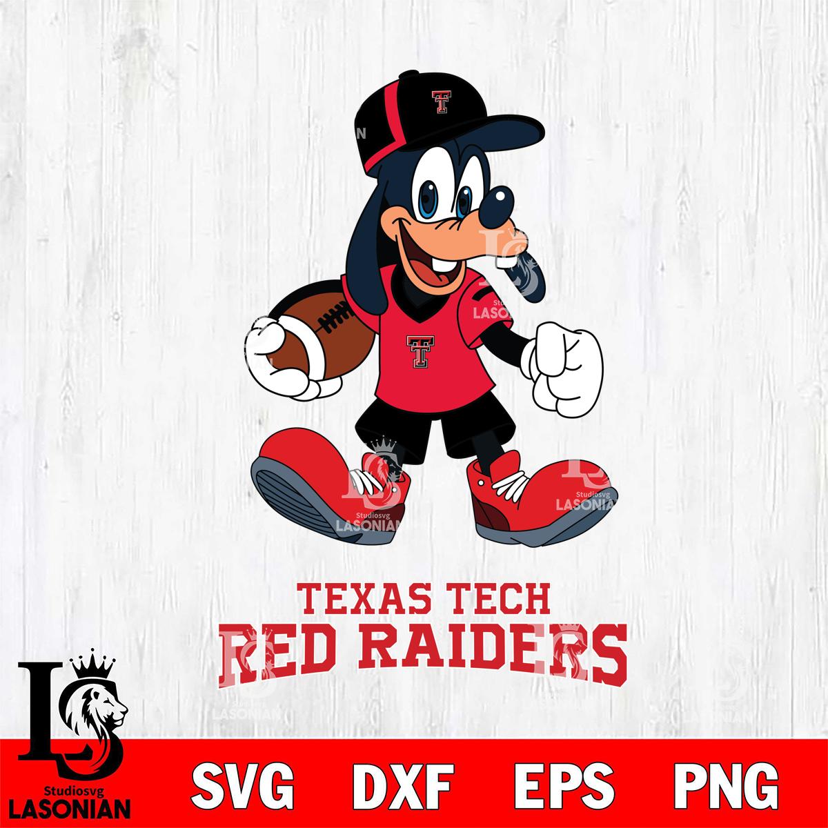 Texas Tech Red Raiders Goofy Football Player – lasoniansvg